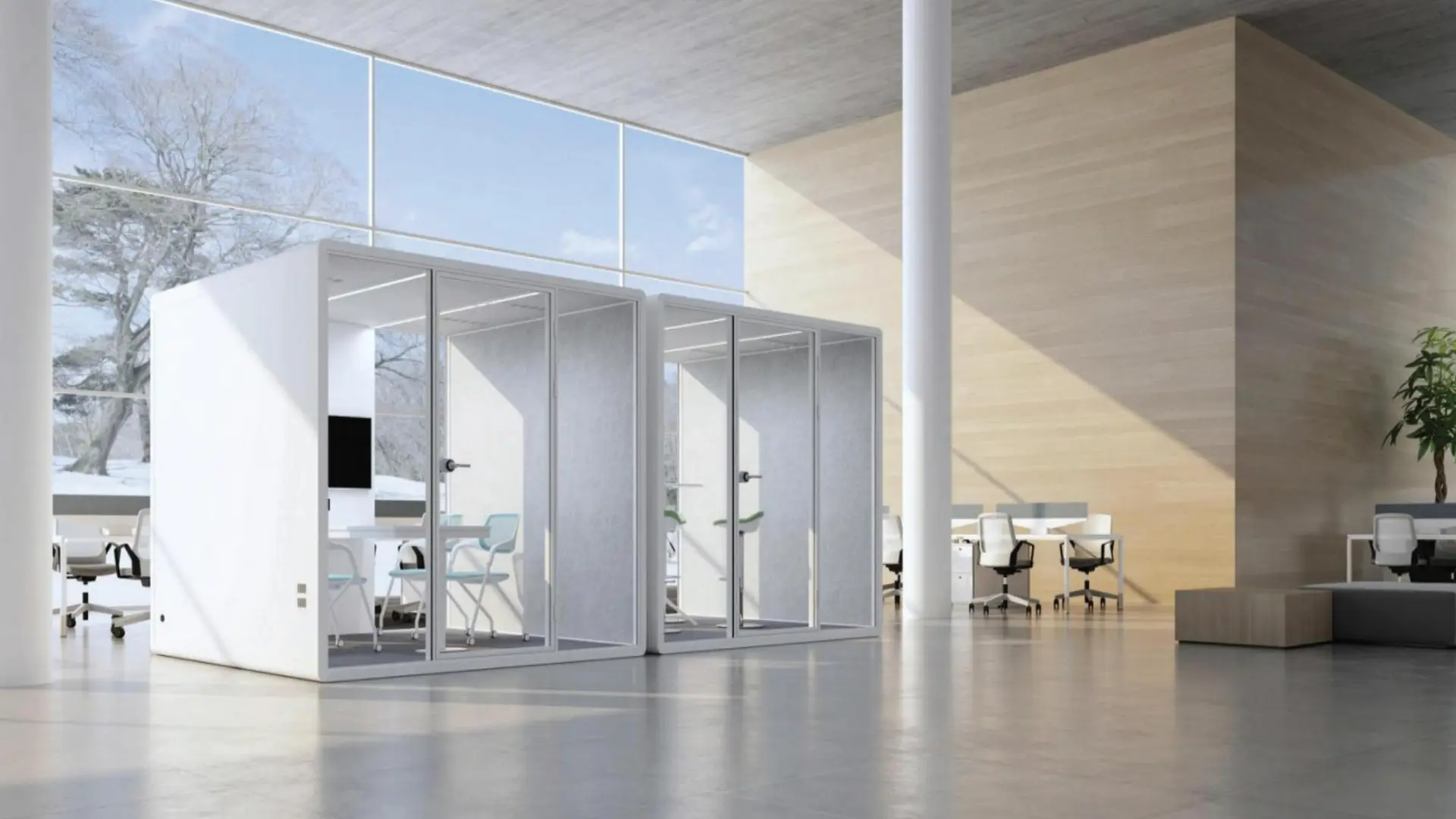 M Cabins - Meeting cabins for shared use work and leisure space